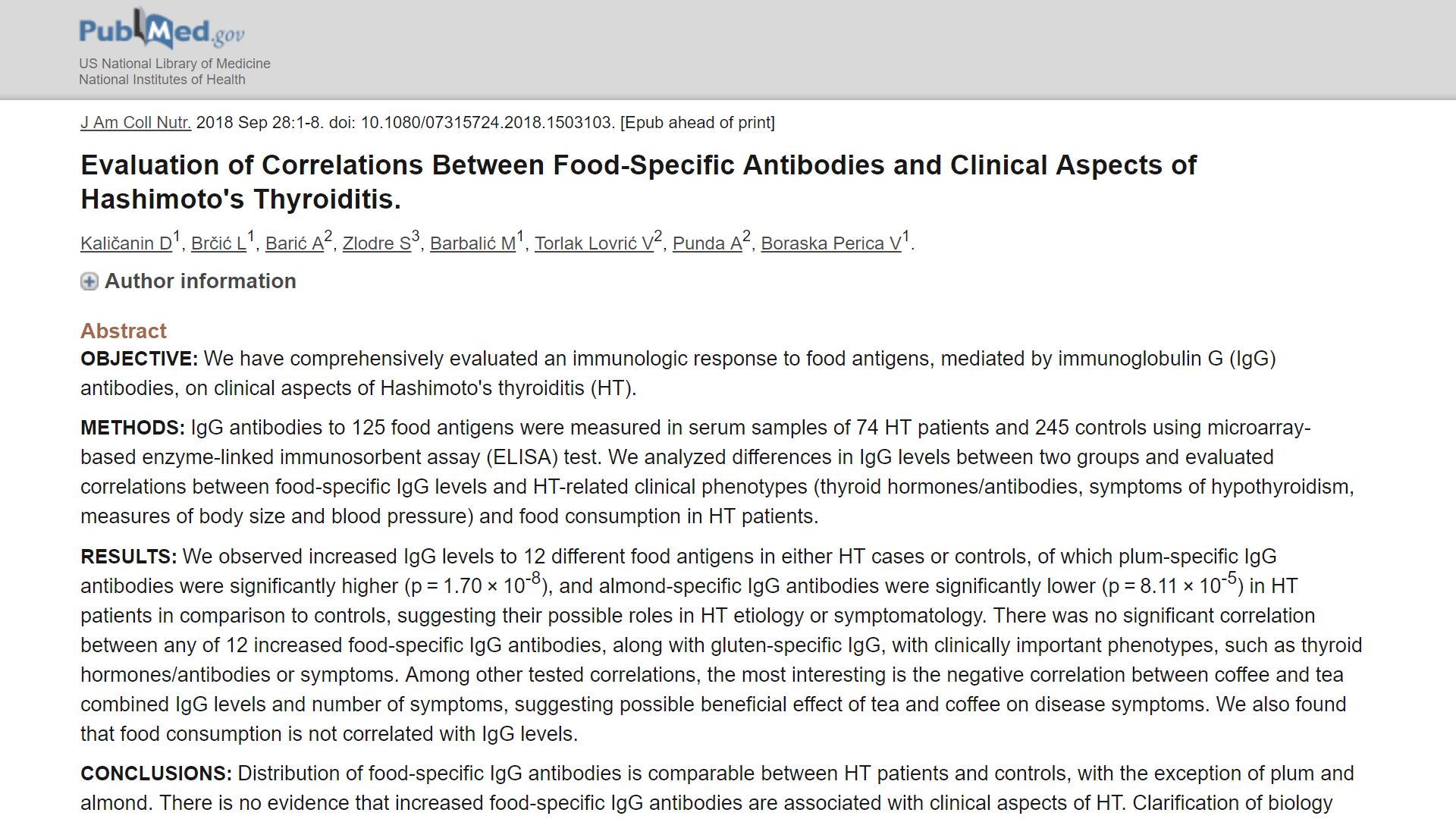 Can Food Allergy Testing Help Hashimoto’s Hypothyroid